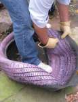 TIRE PLANTER – Rolling with Recycling – Felder Rushing's Blog