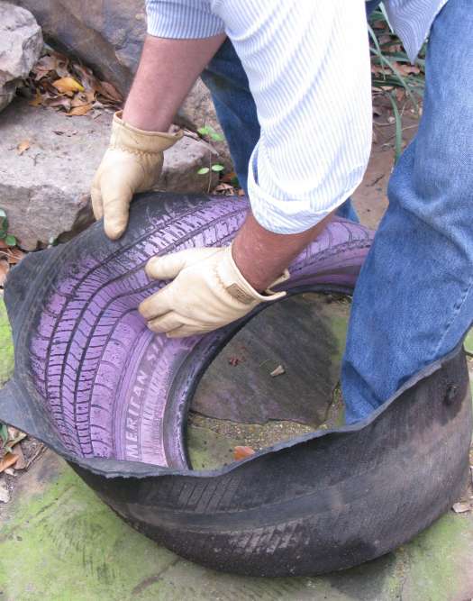 TIRE PLANTER – Rolling with Recycling – Felder Rushing's Blog
